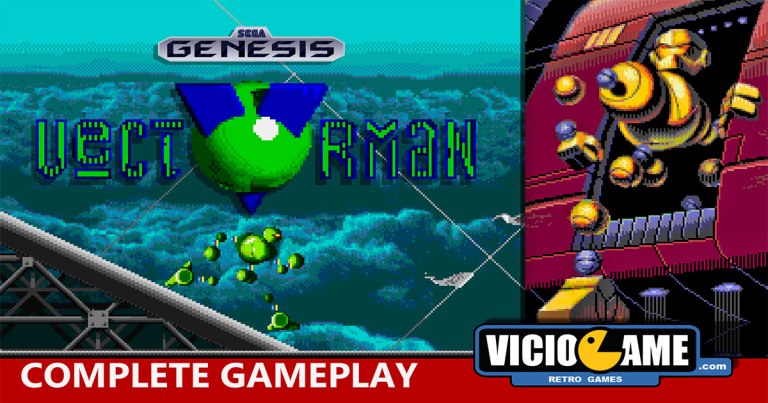 🎮 Vectorman (Mega Drive) Complete Gameplay – VICIOGAME