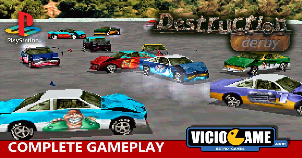 🎮 Destruction Derby (PlayStation) Complete Gameplay – VICIOGAME