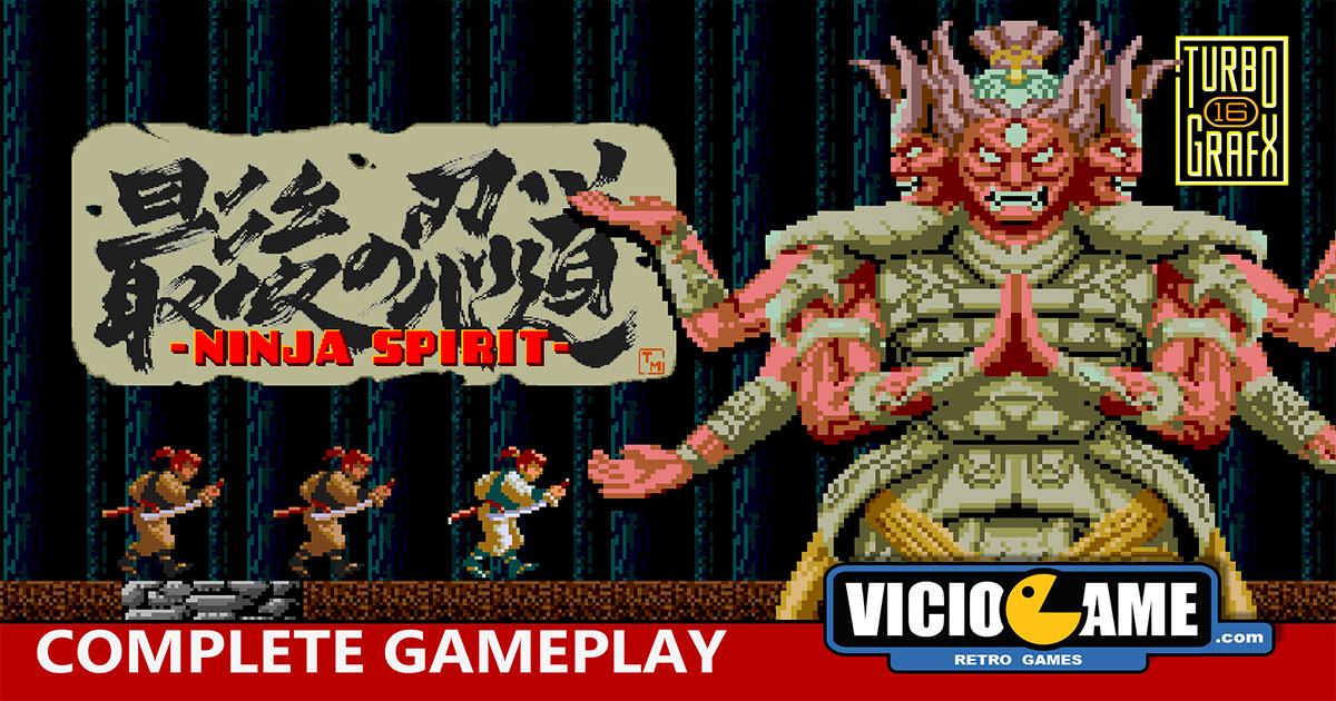 🎮 Ninja Spirit (PC engine) Complete Gameplay – VICIOGAME