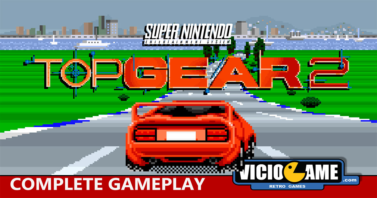 🎮 Top Gear 2 (Super Nintendo) Complete Gameplay – VICIOGAME