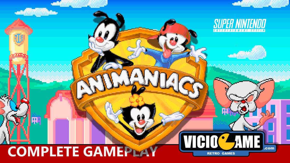 🎮 Animaniacs (Super Nintendo) Complete Gameplay – VICIOGAME