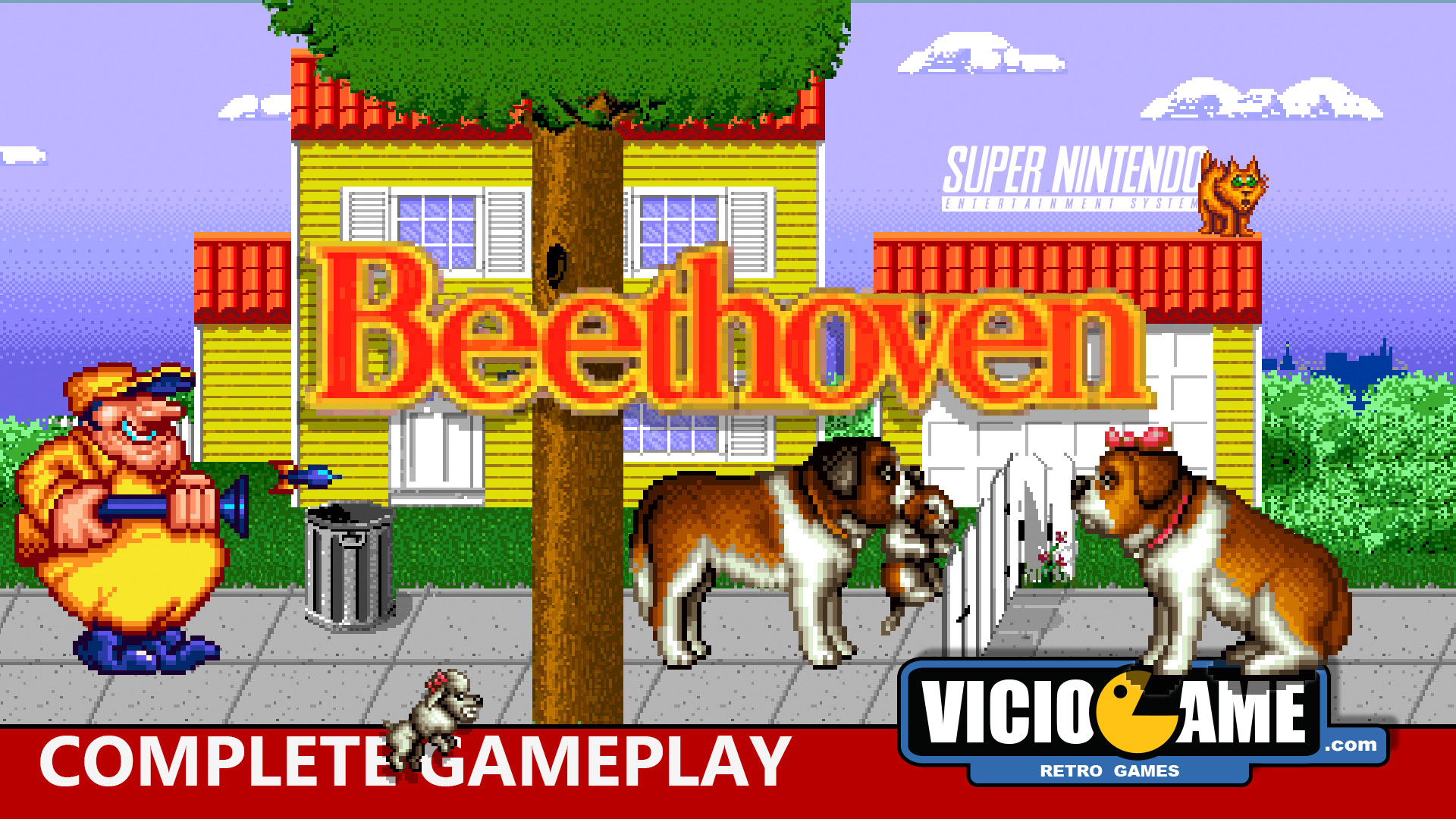🎮 Beethoven (Super Nintendo) Complete Gameplay – VICIOGAME
