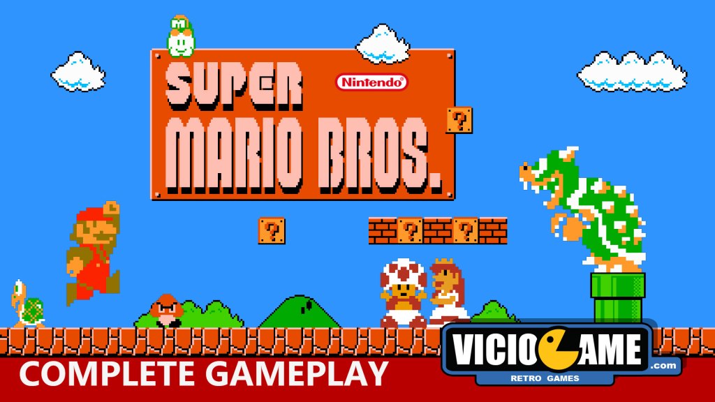 🎮 Super Mario Bros (Nintendo) Complete Gameplay – VICIOGAME