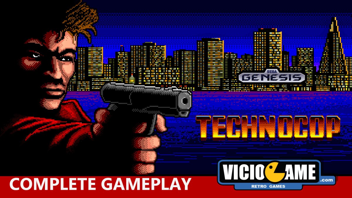 🎮 TechnoCop (Mega Drive) Complete Gameplay – VICIOGAME