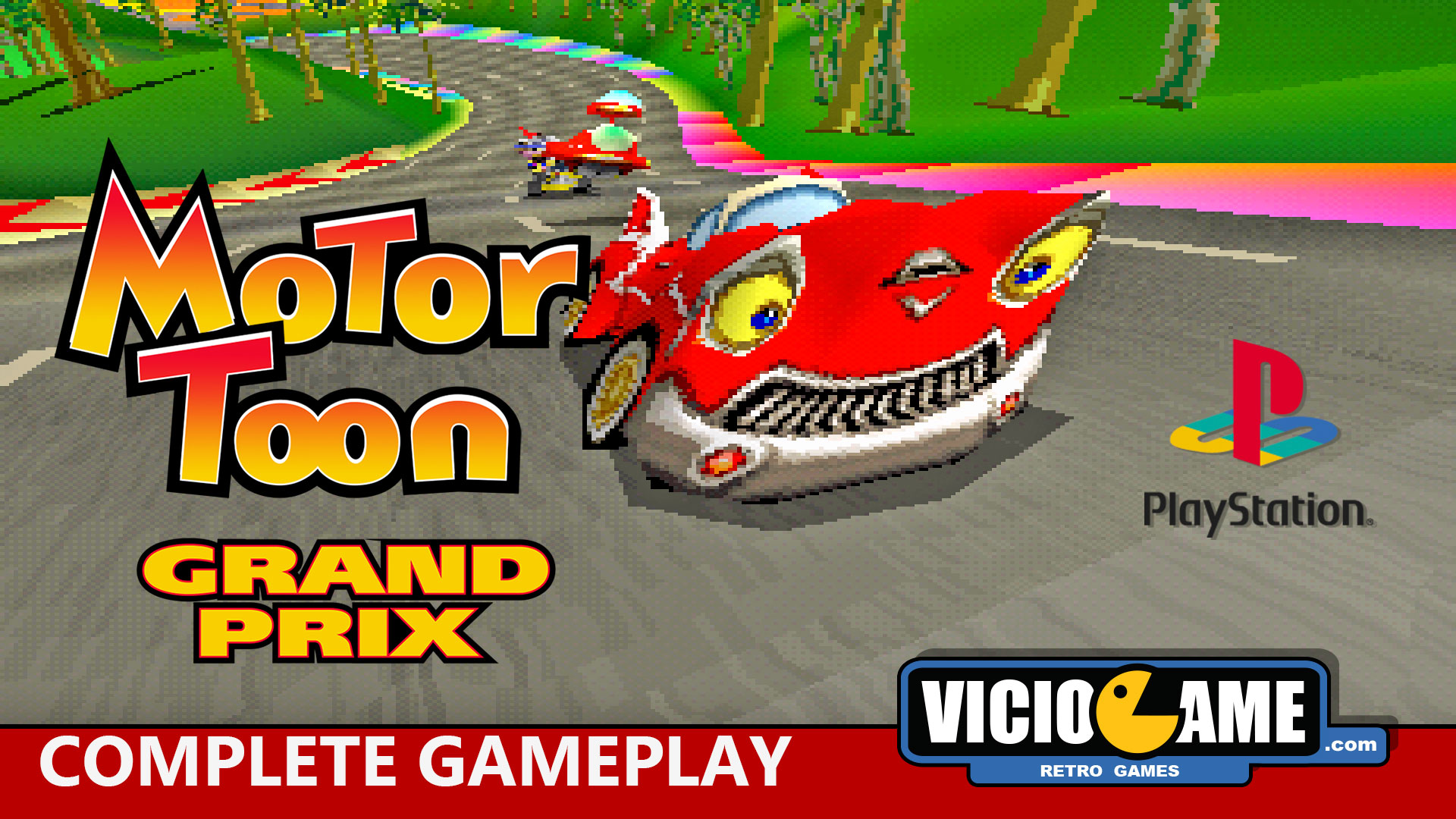 🎮 Motor Toon Grand Prix (PlayStation) Complete Gameplay – VICIOGAME