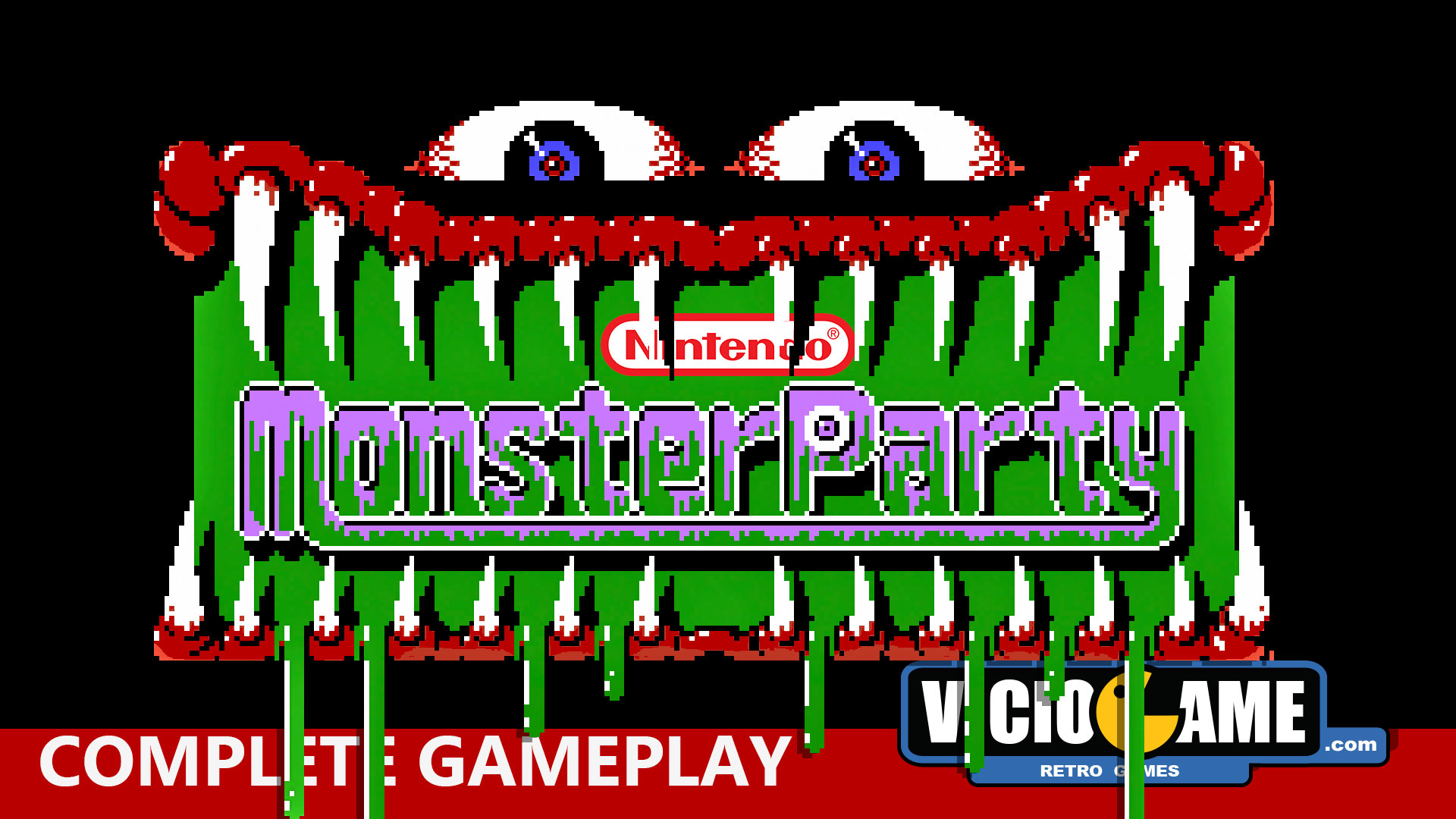 🎮 Monster Party (Nintendo) Complete Gameplay – VICIOGAME