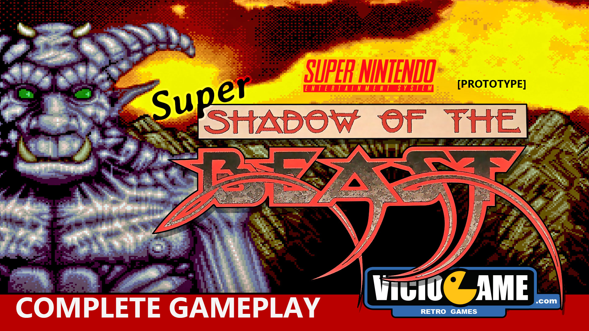 🎮 Super Shadow of the Beast (Super Nintendo) Complete Gameplay – VICIOGAME