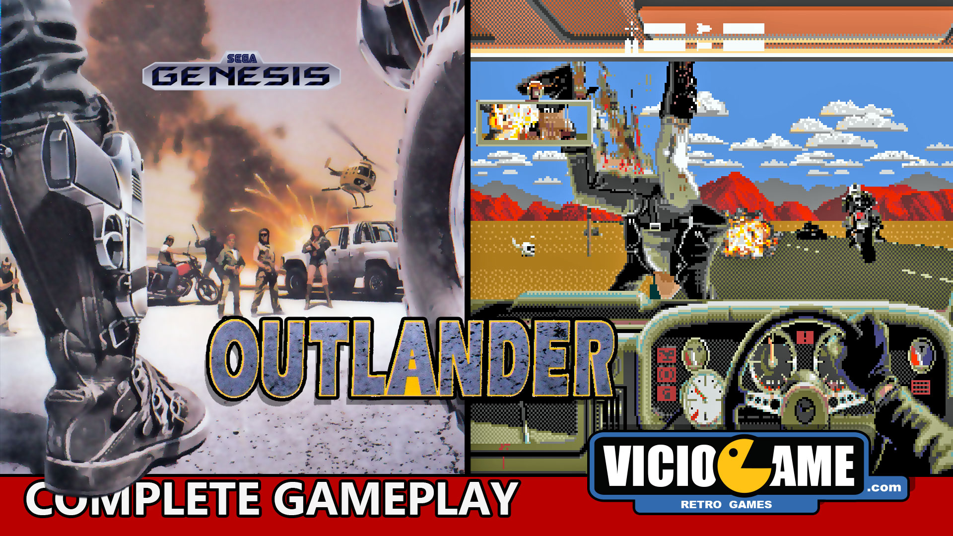 🎮 Outlander (Mega Drive) Complete Gameplay – VICIOGAME