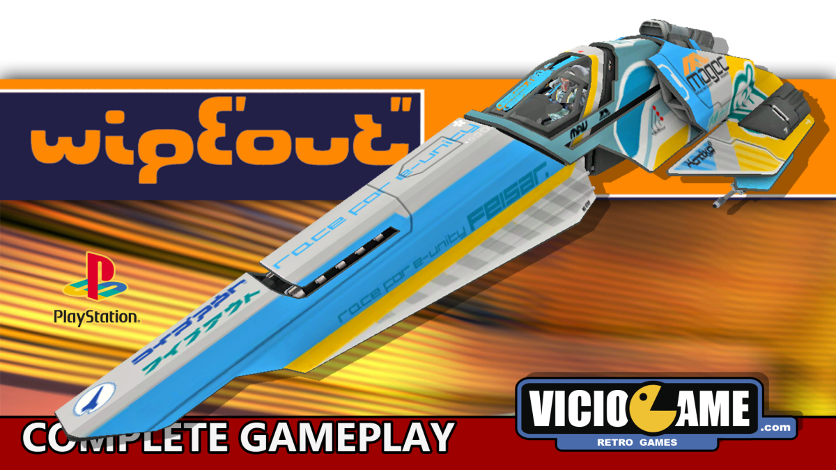 🎮 Wipeout (PlayStation) Complete Gameplay – VICIOGAME