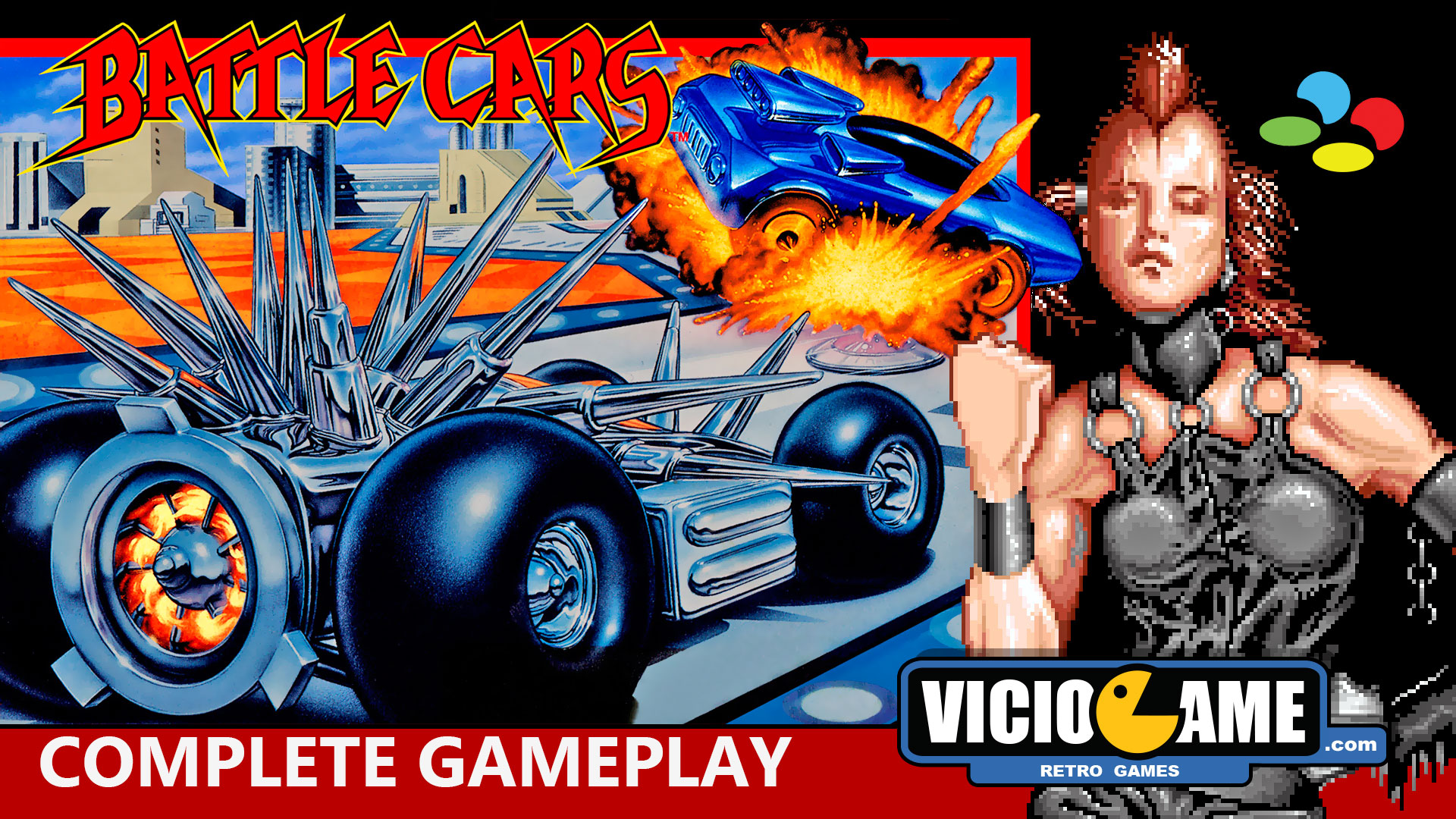 🎮 Battle Cars (Super Nintendo) Complete Gameplay – VICIOGAME
