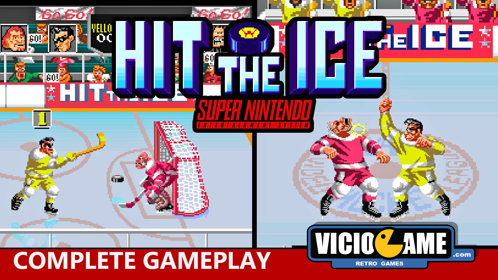 🎮 Hit the Ice (Super Nintendo) Complete Gameplay – VICIOGAME