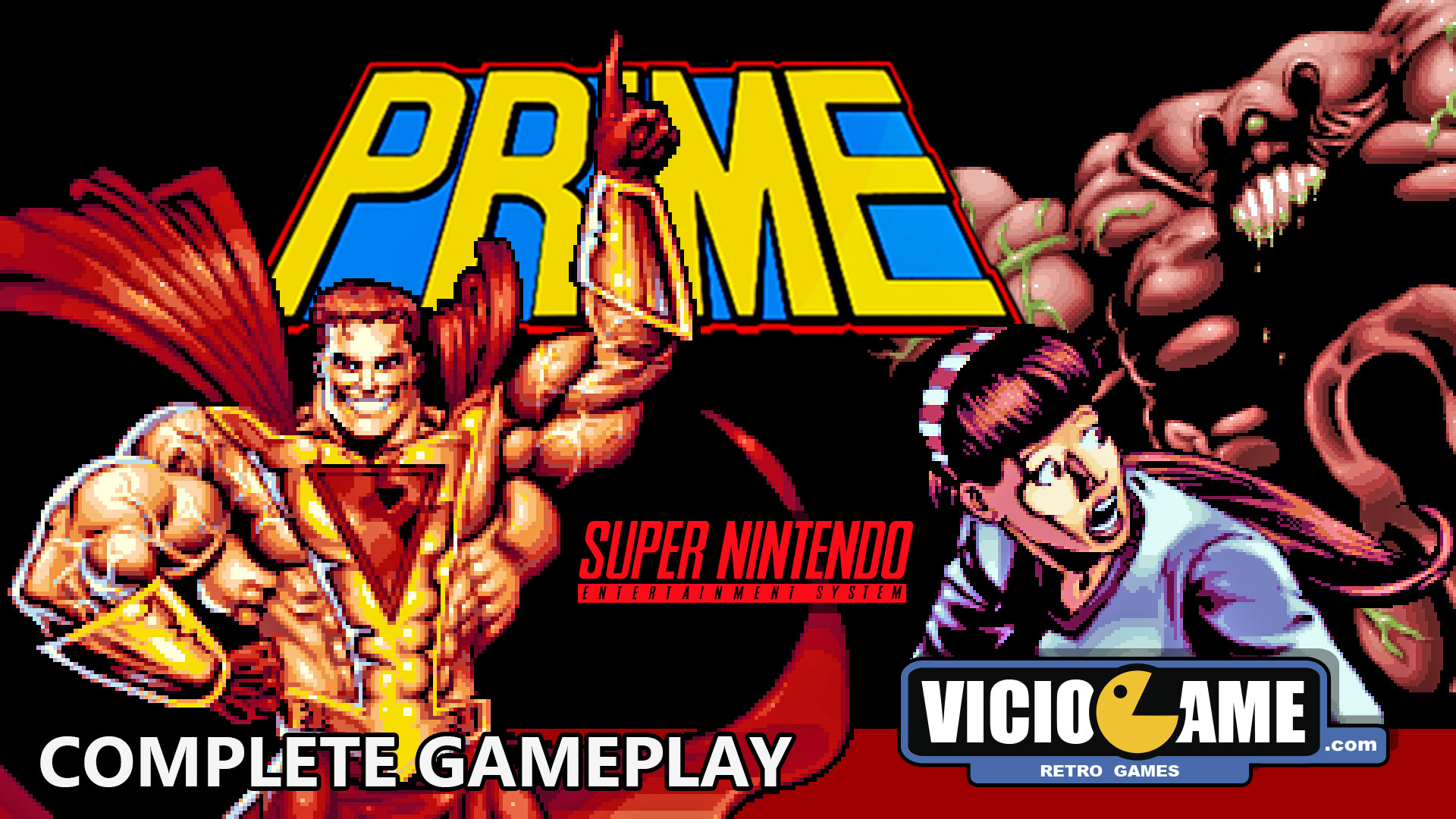 🎮 Prime (Super Nintendo) Complete Gameplay – VICIOGAME