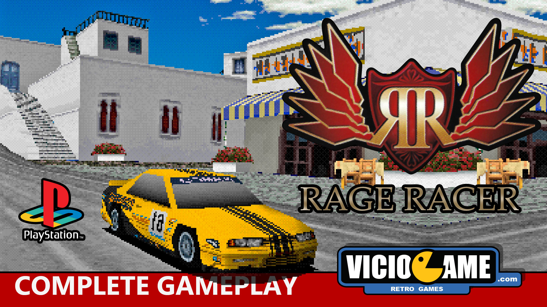 🎮 Rage Racer (PlayStation) Complete Gameplay – VICIOGAME