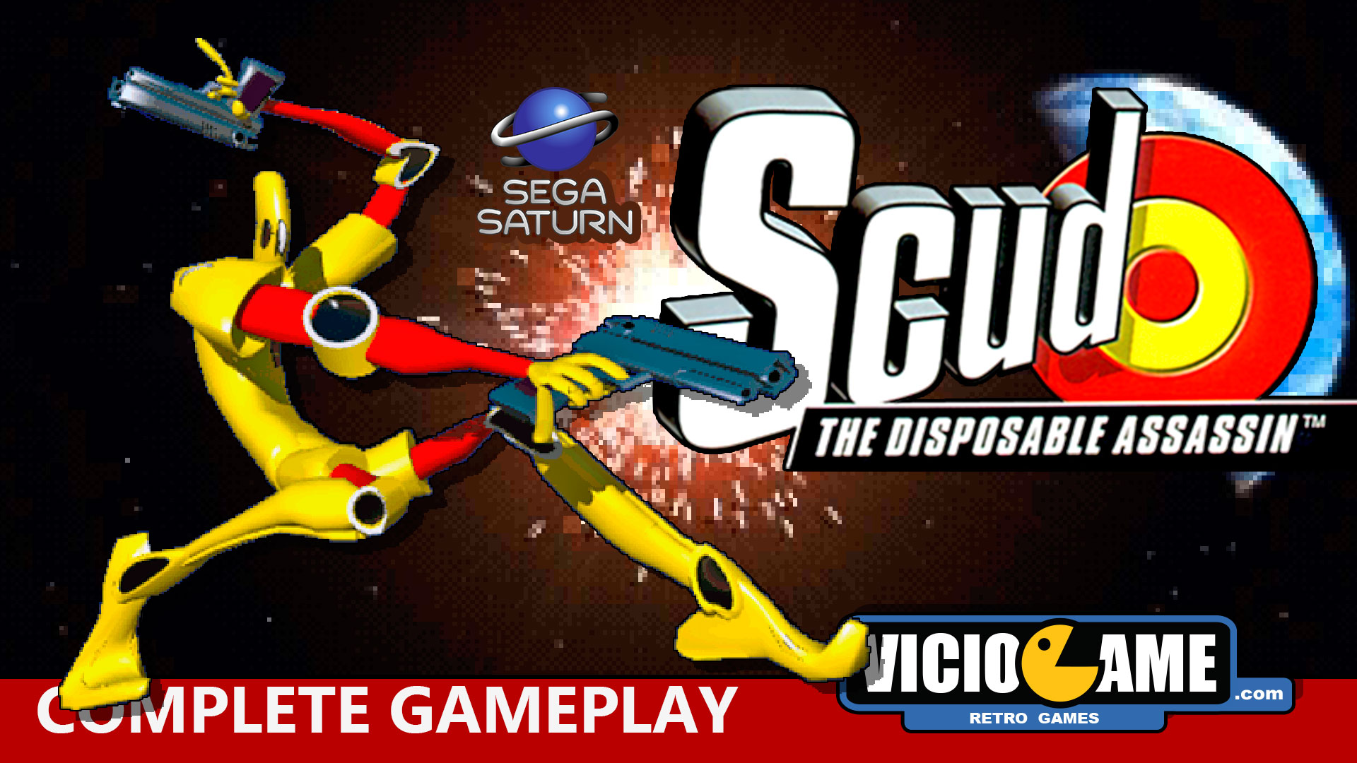 🎮 Scud (Sega Saturn) Complete Gameplay – VICIOGAME