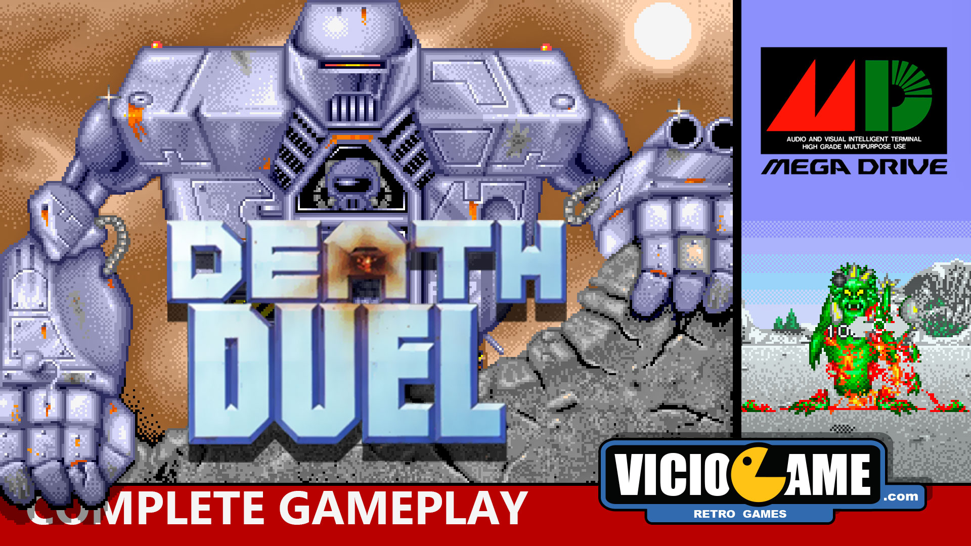 🎮 Death Duel (Mega Drive) Complete Gameplay – VICIOGAME
