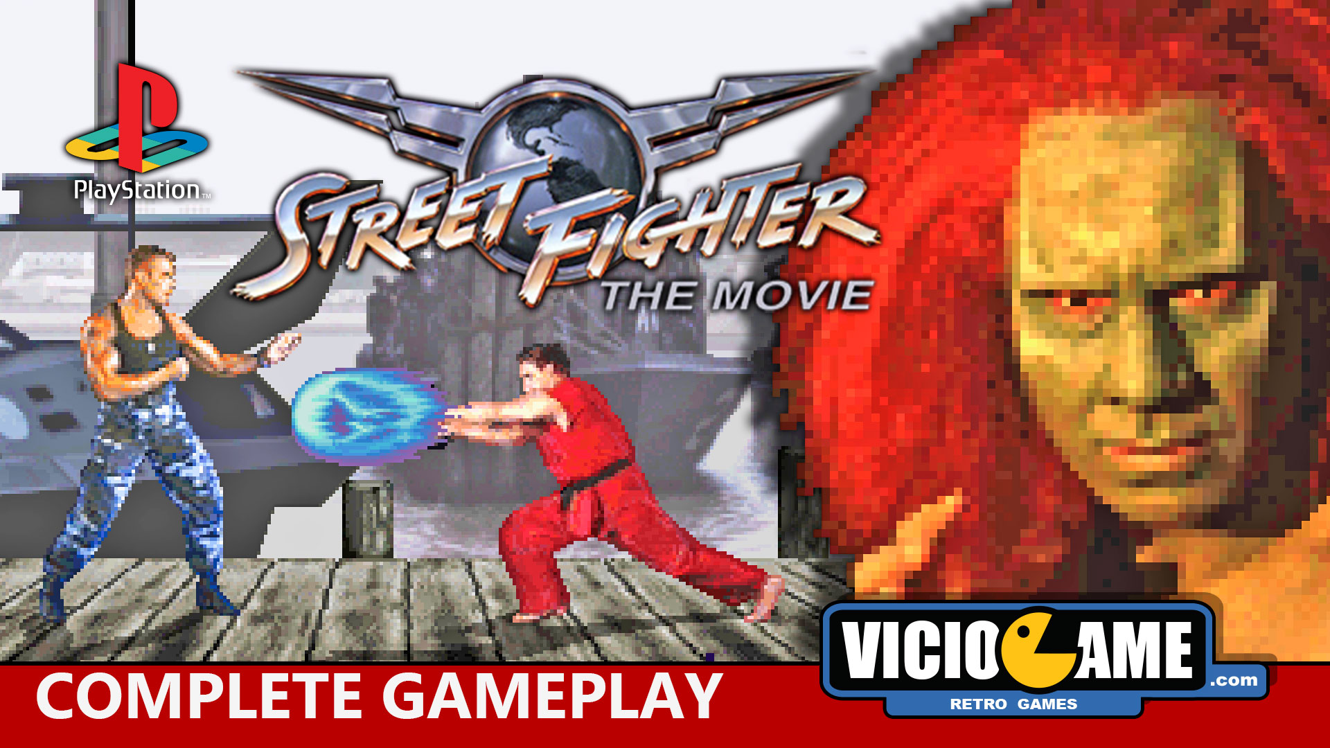 🎮 Street Fighter: The Movie (PlayStation) Complete Gameplay – VICIOGAME