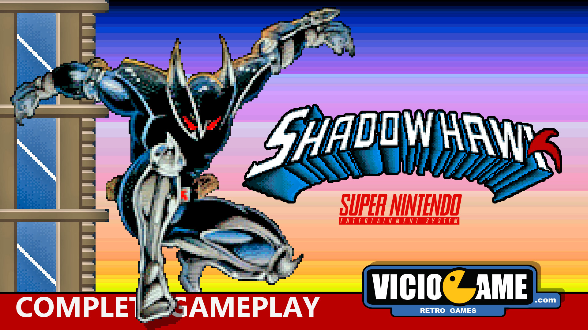 🎮 Shadowhawk (Super Nintendo) Complete Gameplay – VICIOGAME