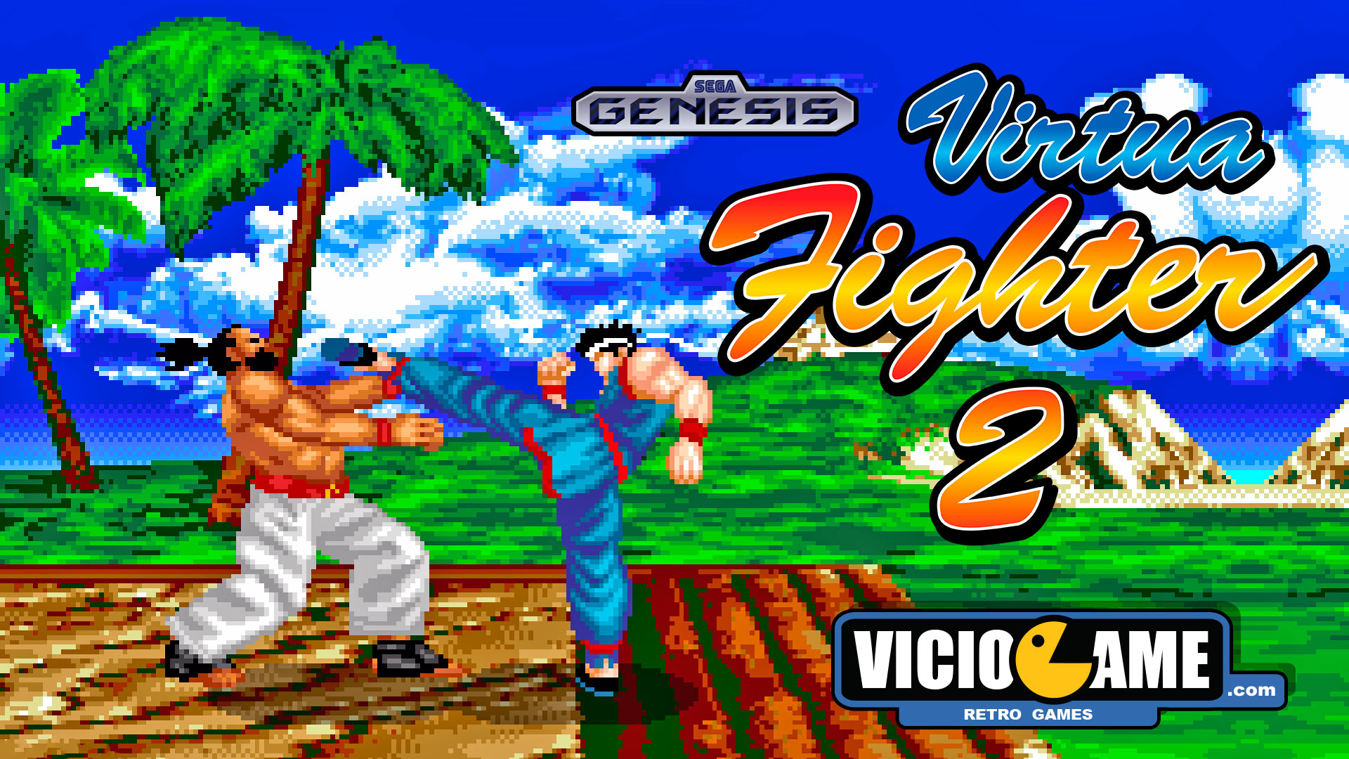 🎮 Virtua Fighter 2 (Mega Drive) Complete Gameplay – VICIOGAME