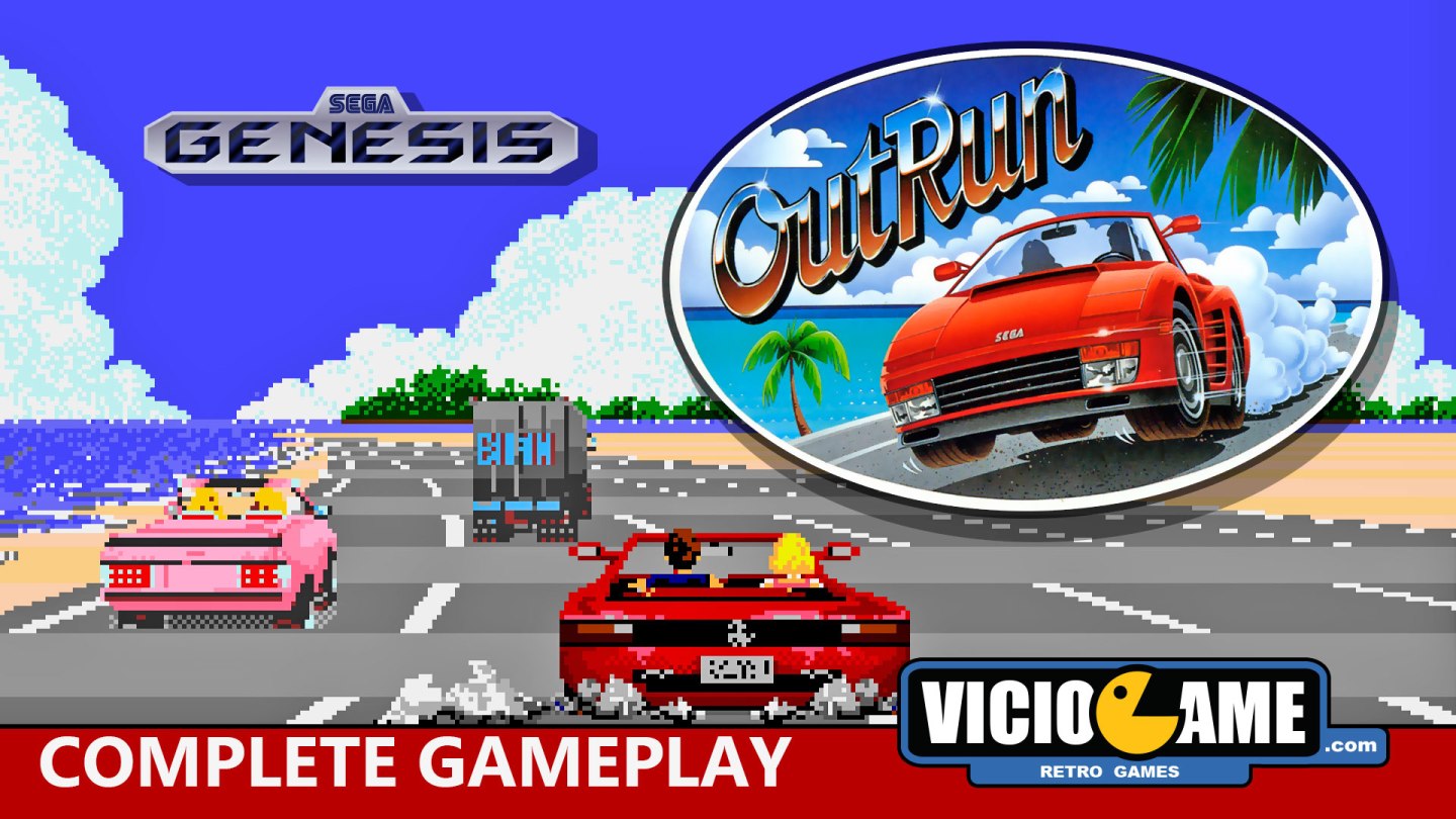 🎮 OutRun (Mega Drive) Complete Gameplay – VICIOGAME
