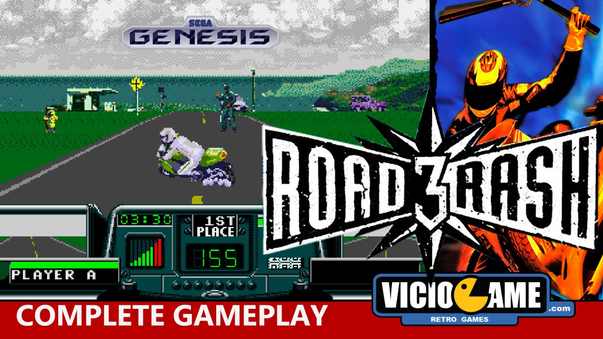 🎮 Road Rash 3 (Mega Drive) Complete Gameplay – VICIOGAME