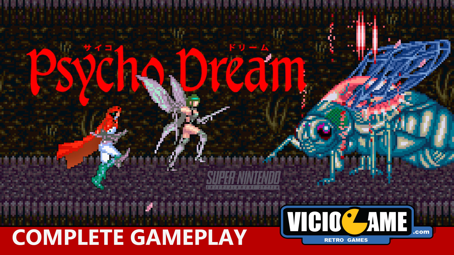 🎮 Psycho Dream (Super Nintendo) Complete Gameplay – VICIOGAME