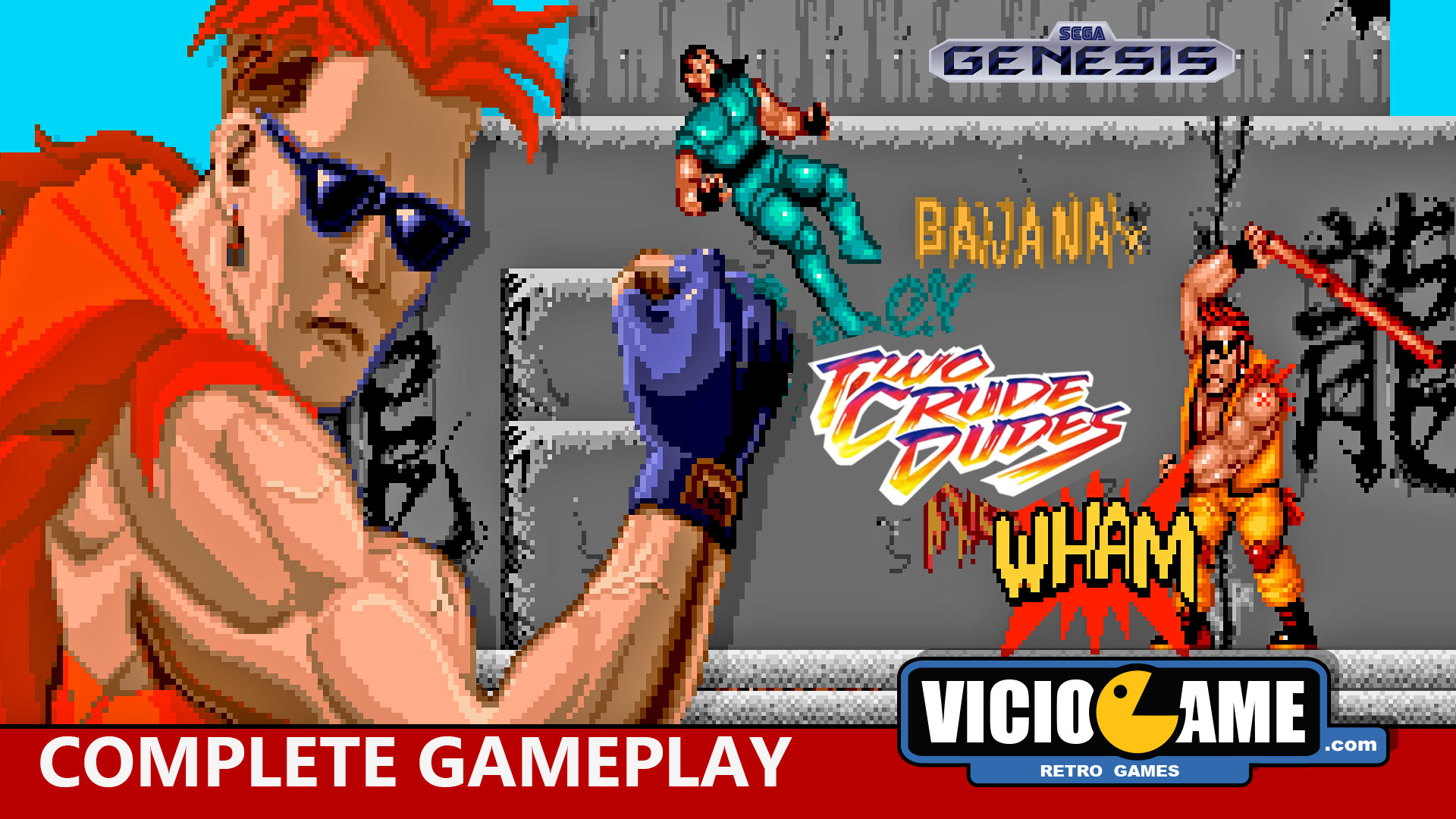 🎮 Two Crude Dudes (Mega Drive) Complete Gameplay – VICIOGAME