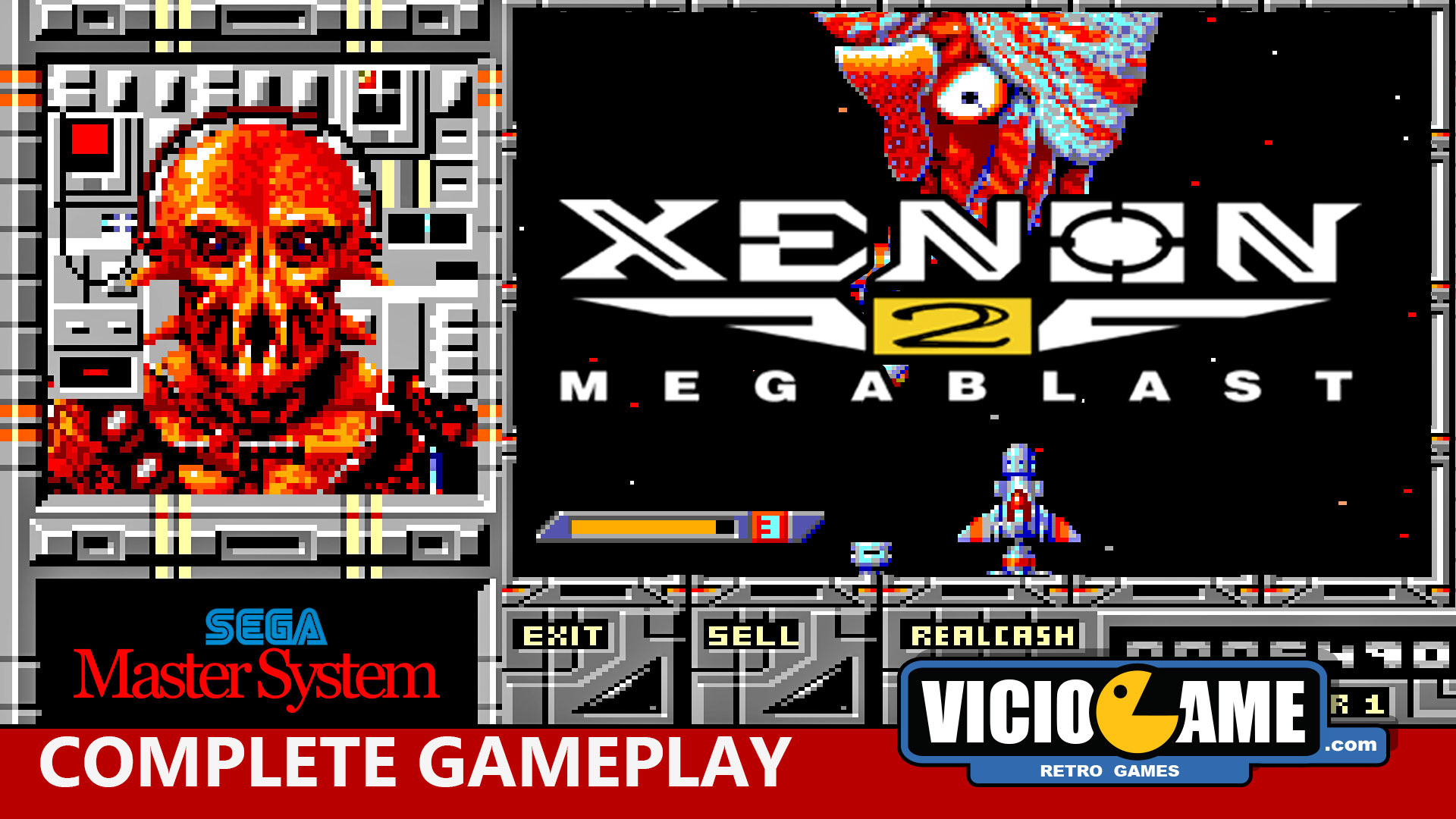 🎮 Xenon 2 (Master System) Complete Gameplay – VICIOGAME