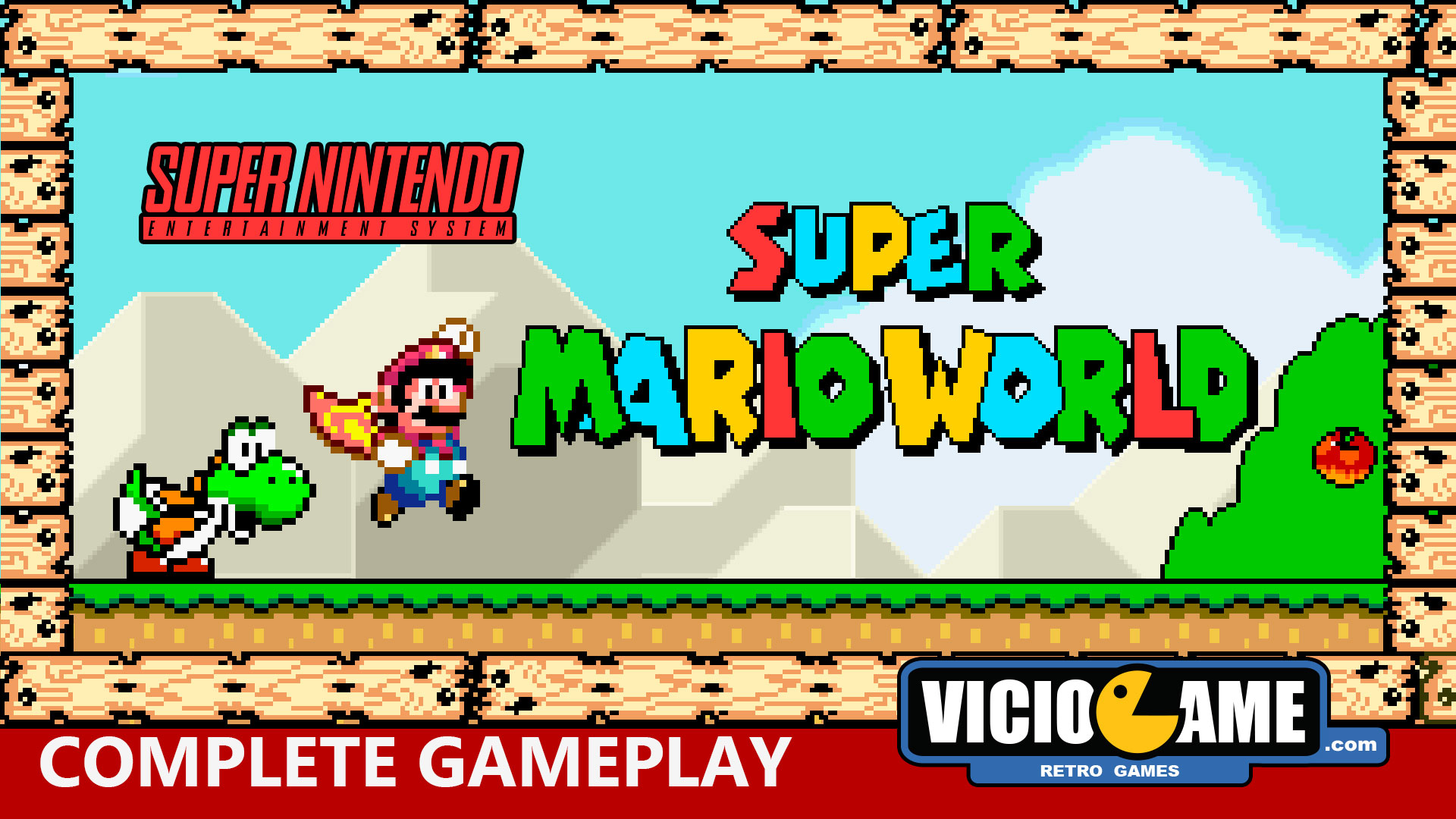 🎮 Super Mario World (Super Nintendo) Complete Gameplay – VICIOGAME