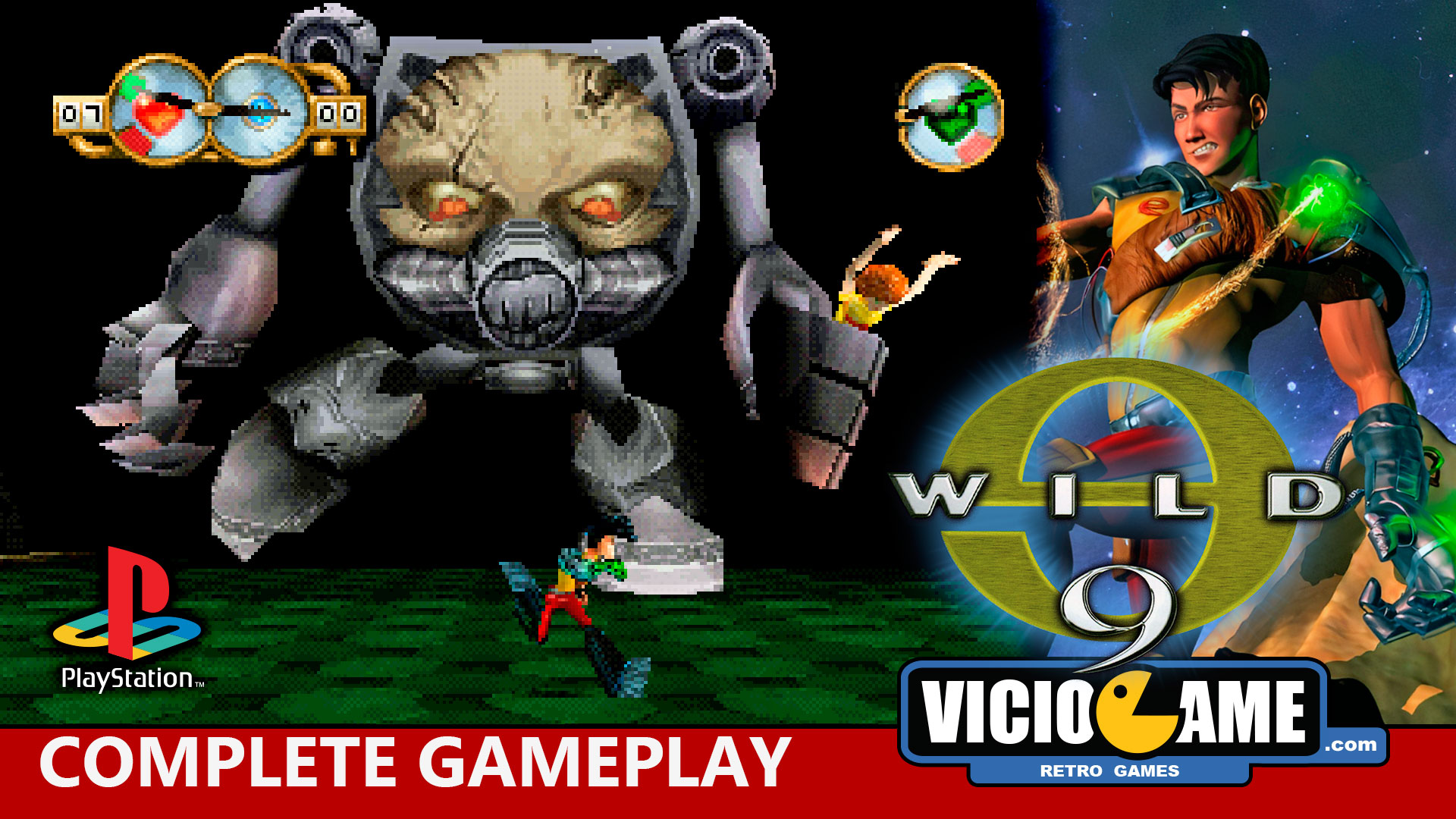 🎮 Wild 9 (Playstation) Complete Gameplay – VICIOGAME