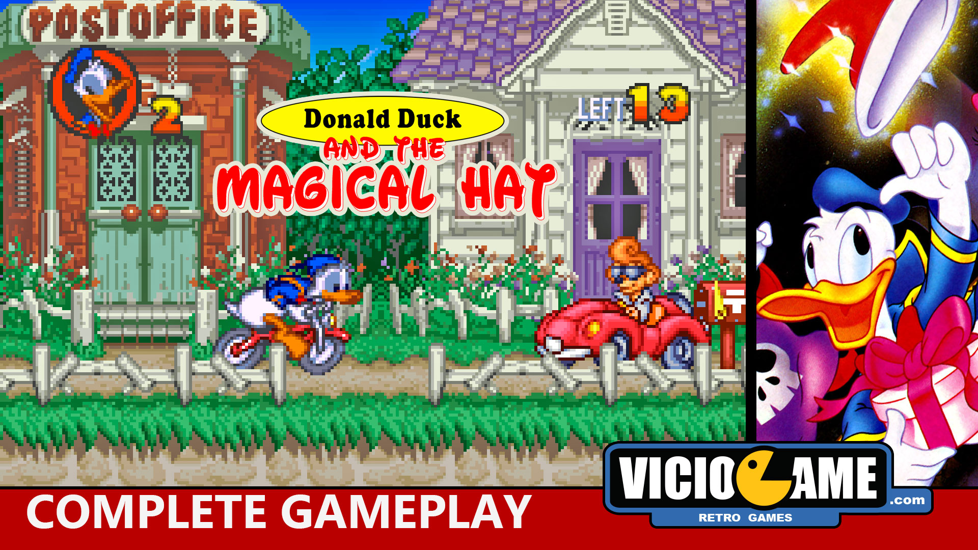 🎮 Donald Duck and the Magical Hat (SNES) Complete Gameplay – VICIOGAME