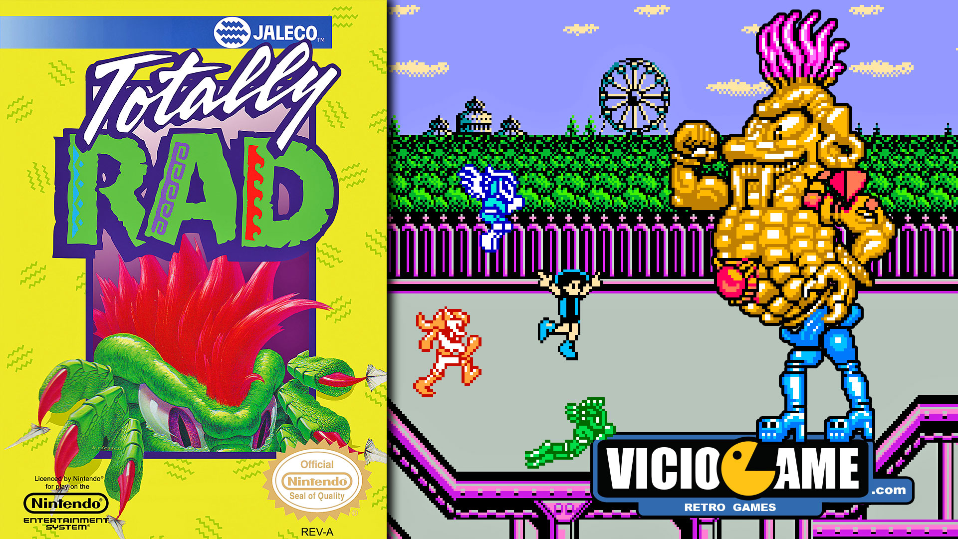 🎮 Totally Rad (Nintendo) Complete Gameplay – VICIOGAME