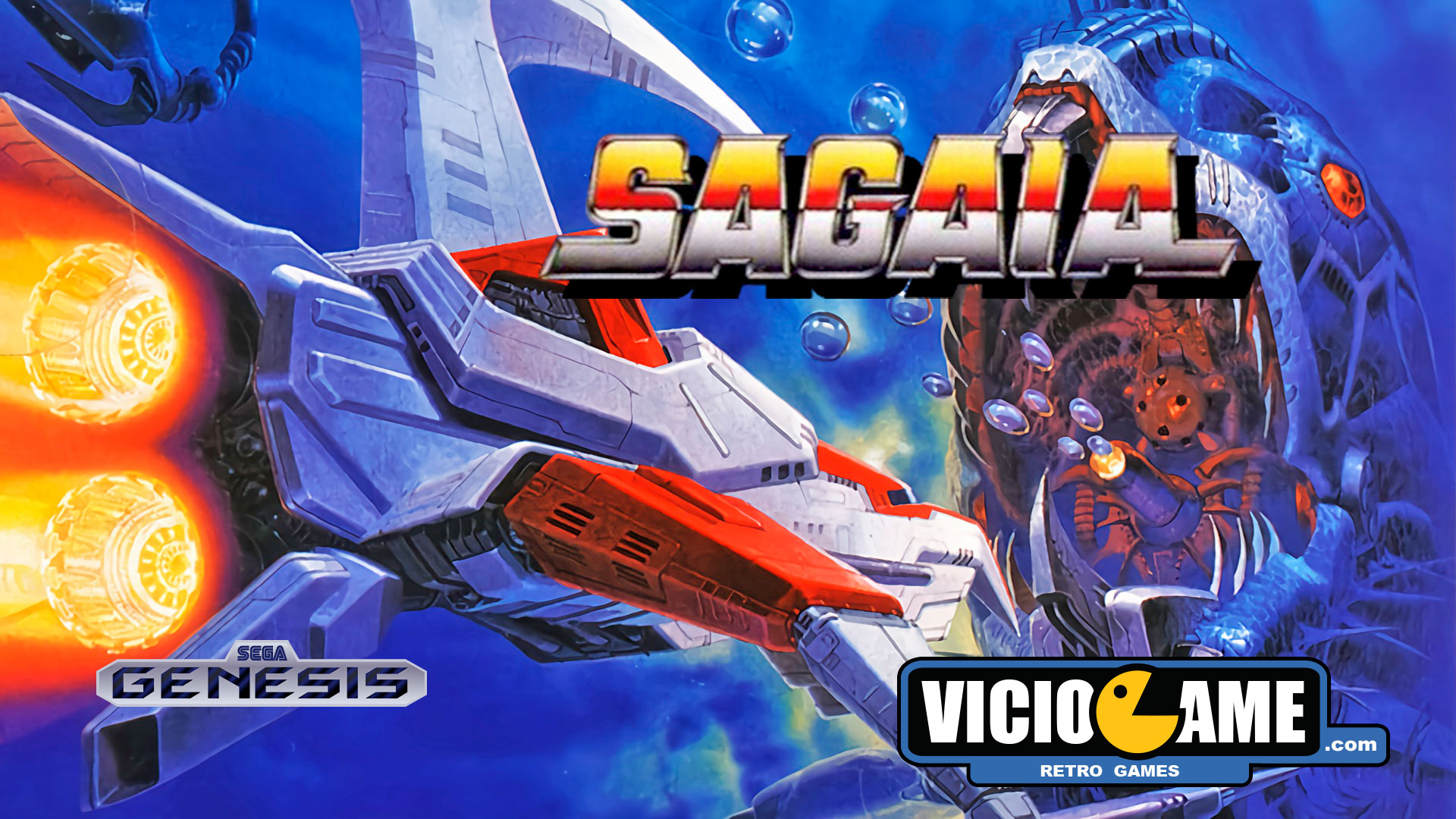 🎮 Darius 2 (Mega Drive) Complete Gameplay – VICIOGAME