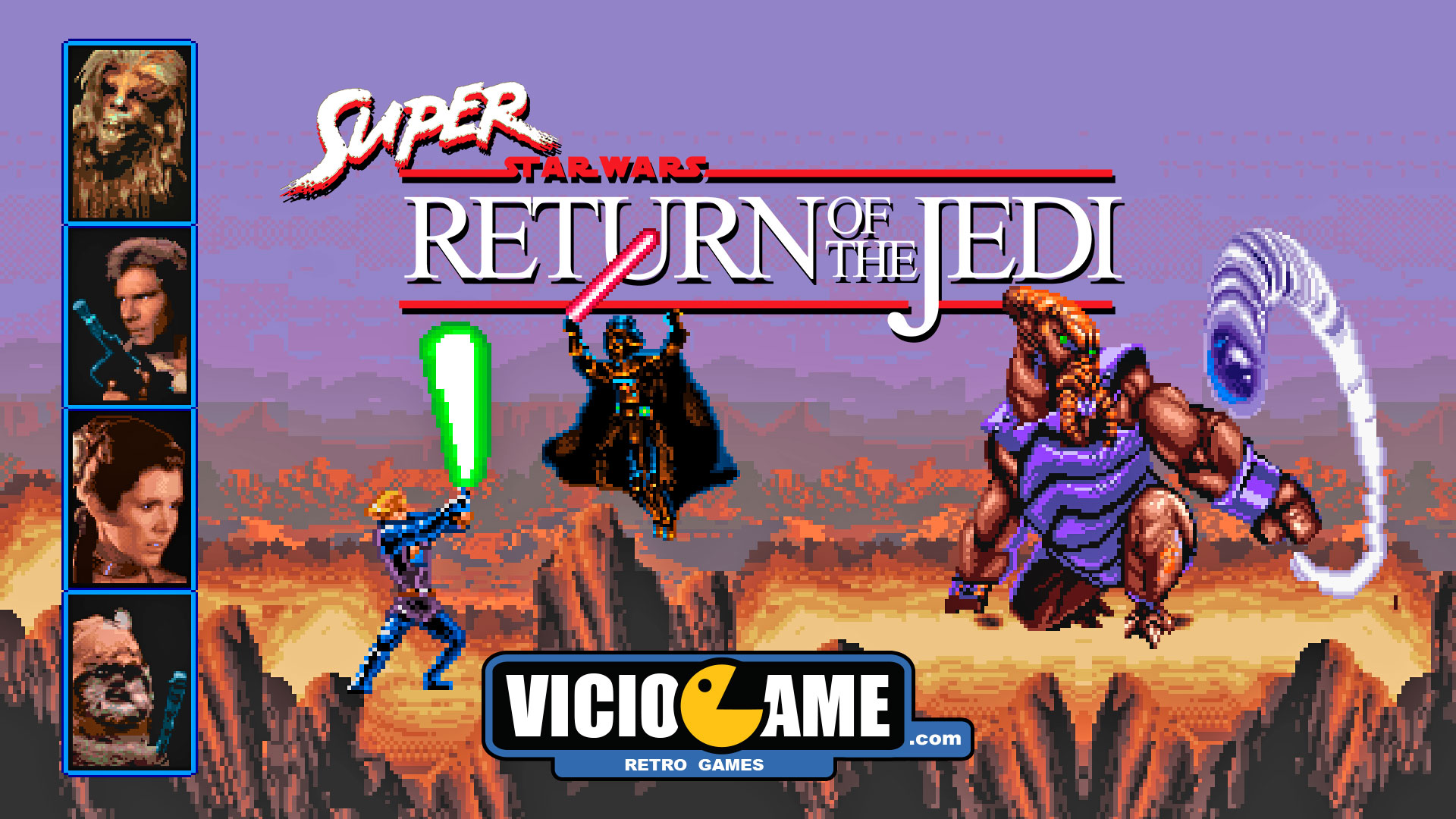 🎮 Super Star Wars: Return of the Jedi (SNES) Complete Gameplay – VICIOGAME