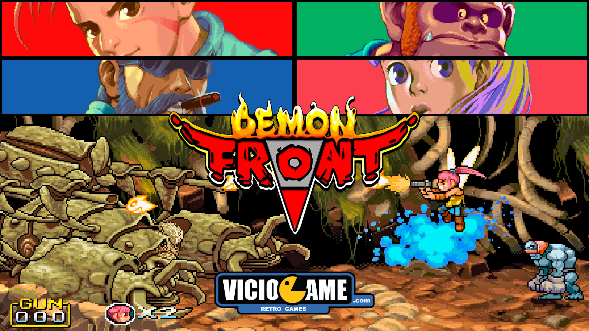 🎮 Demon Front (Arcade) Complete Gameplay – VICIOGAME