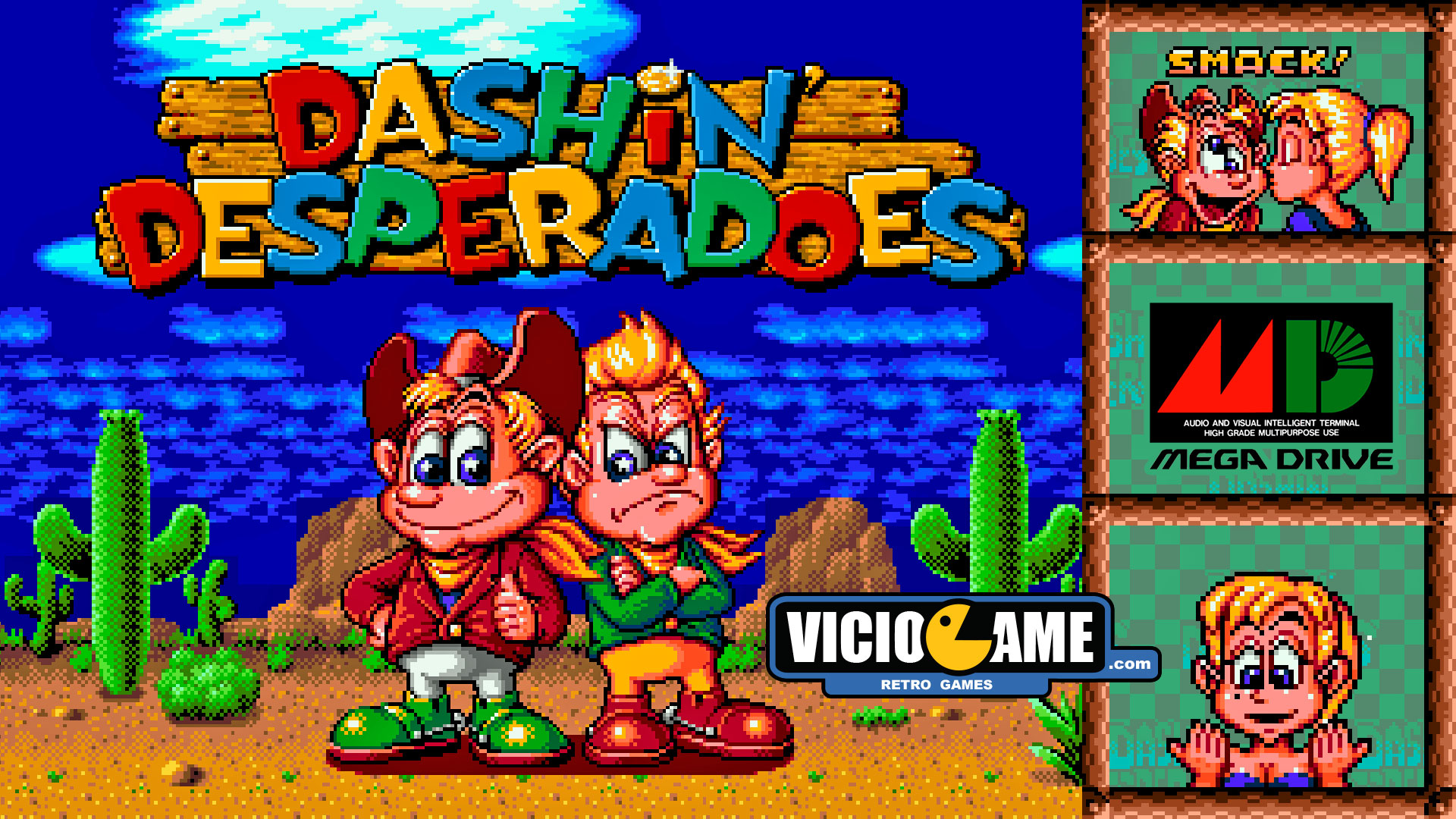🎮 Dashin Desperadoes (Sega Genesis) Complete Gameplay – VICIOGAME