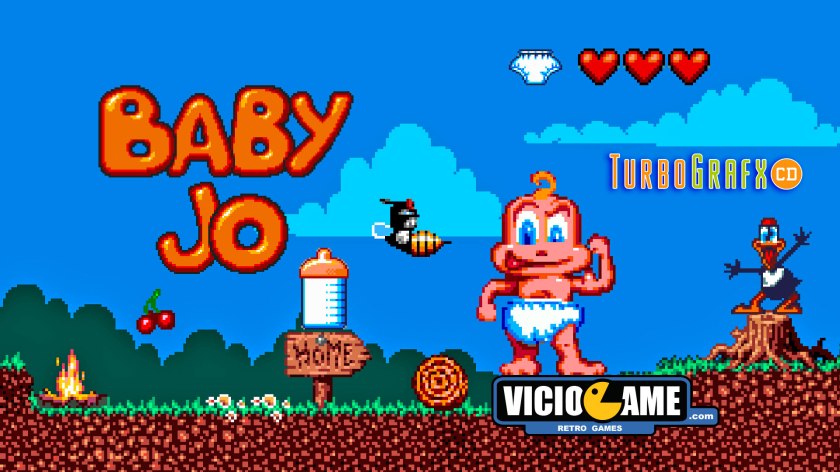 Baby Jo in Going Home (TurboGrafx-CD) Complete Gameplay – VICIOGAME