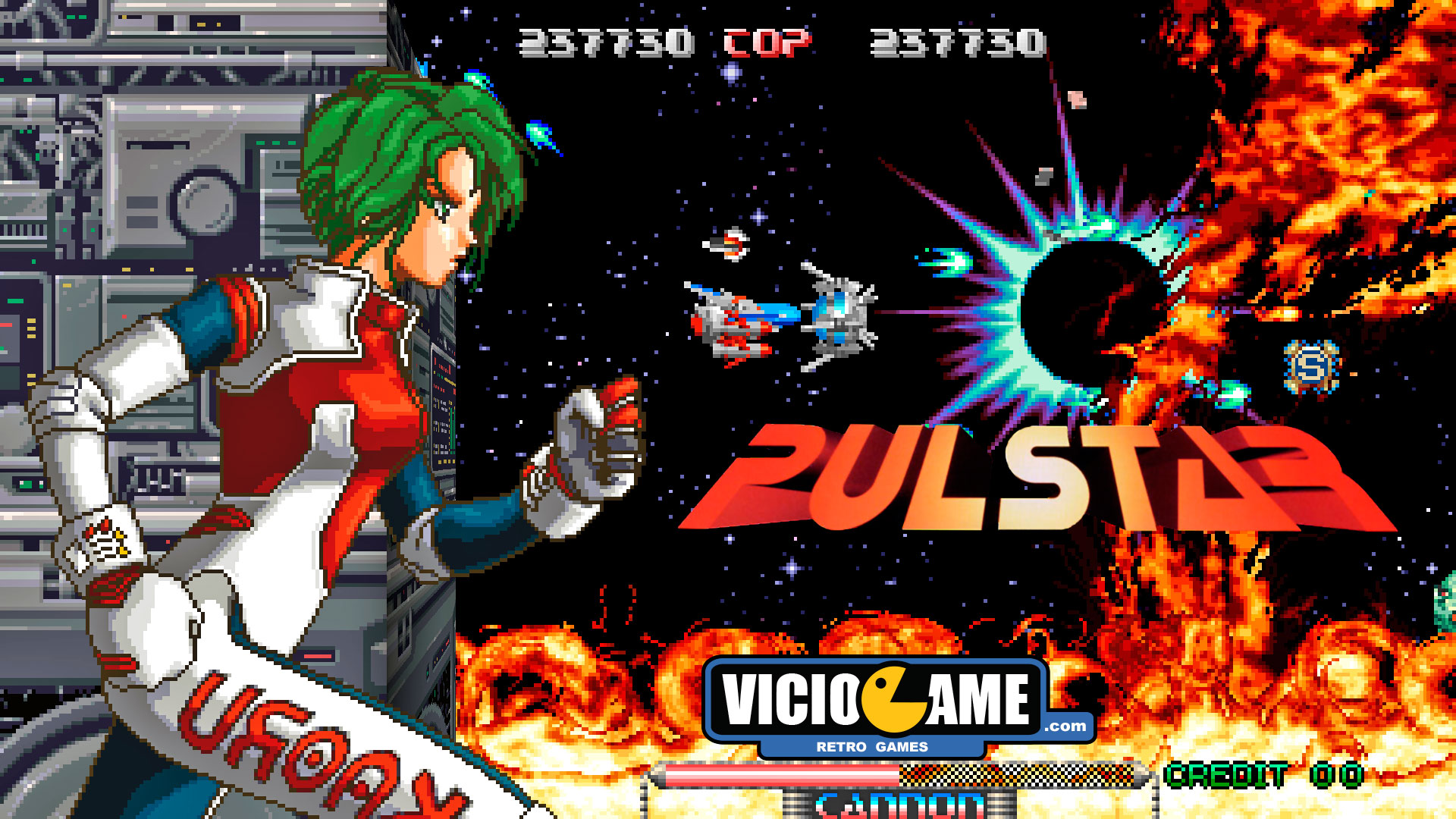 Pulstar (Arcade) Complete Gameplay – VICIOGAME