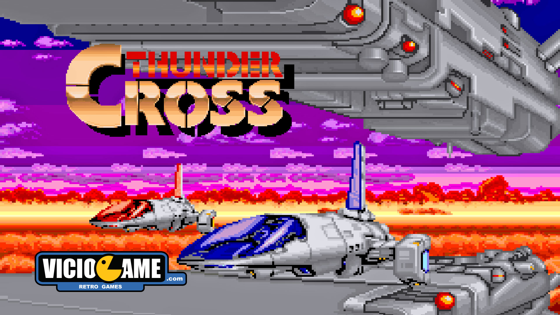 Thunder Cross (Arcade) Complete Gameplay – VICIOGAME