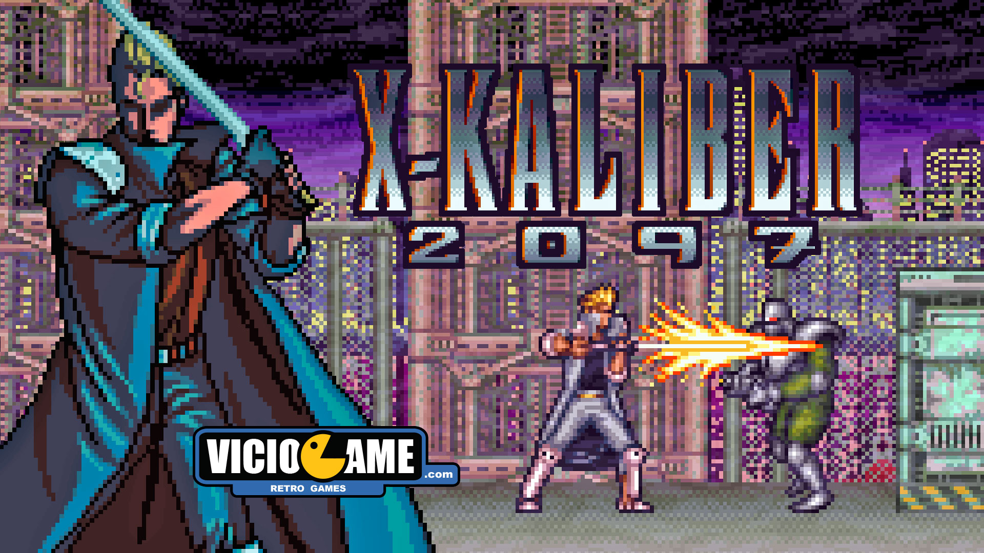 X-Kaliber 2097 (Super Nintendo) Complete Gameplay – VICIOGAME