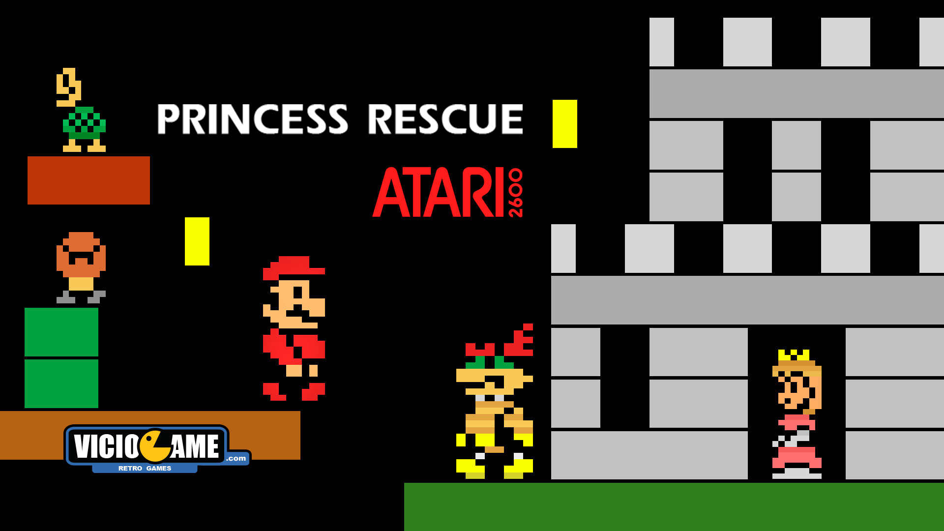 Princess Rescue (Atari 2600) Complete Gameplay – VICIOGAME