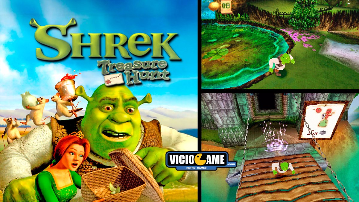 Shrek: Treasure Hunt (PlayStation) Complete Gameplay – VICIOGAME